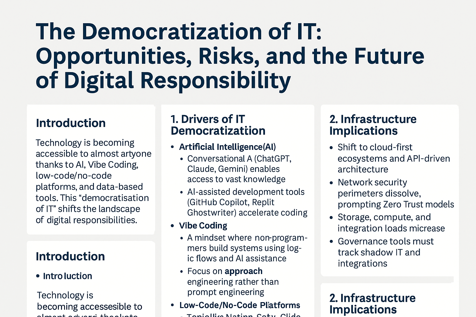 The Democratization of IT: Opportunities, Risks, and the Future of ...